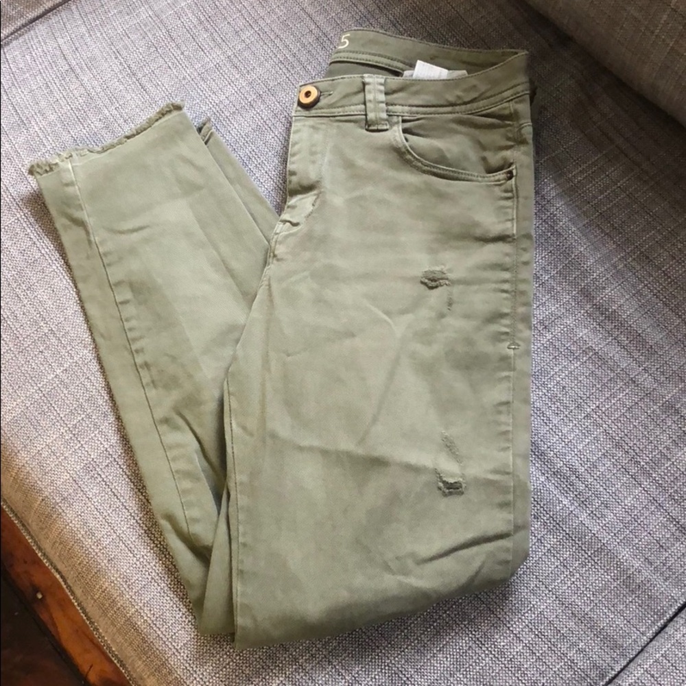 Zara Green Jeans - Gem